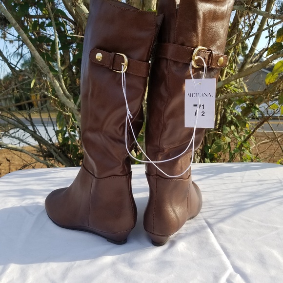 Merona | Shoes | Merona Cognac Nalan Riding Boots 8 Nwt | Poshmark